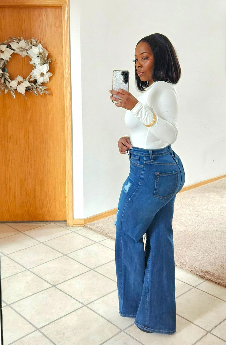 Letting it Go Denim Jeans – Obsessed Chicago Boutique